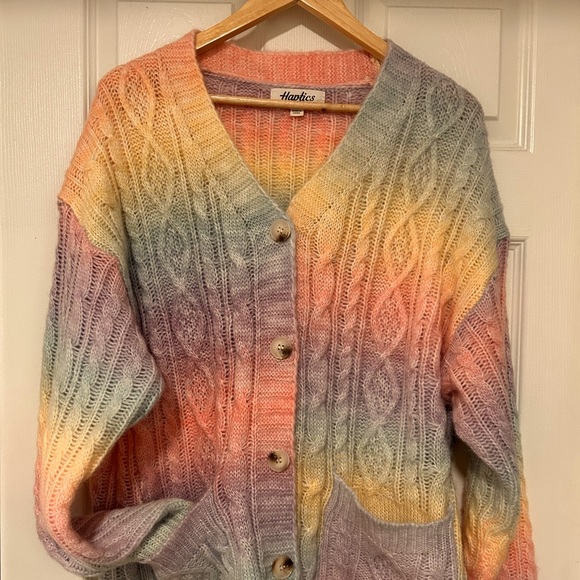 Sweaters | 1x Holly Harper Haptics Rainbow Cardigan | Poshmark